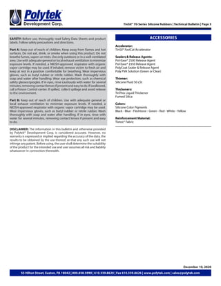 TinSil® 70-Series Silicone Rubbers | PDF