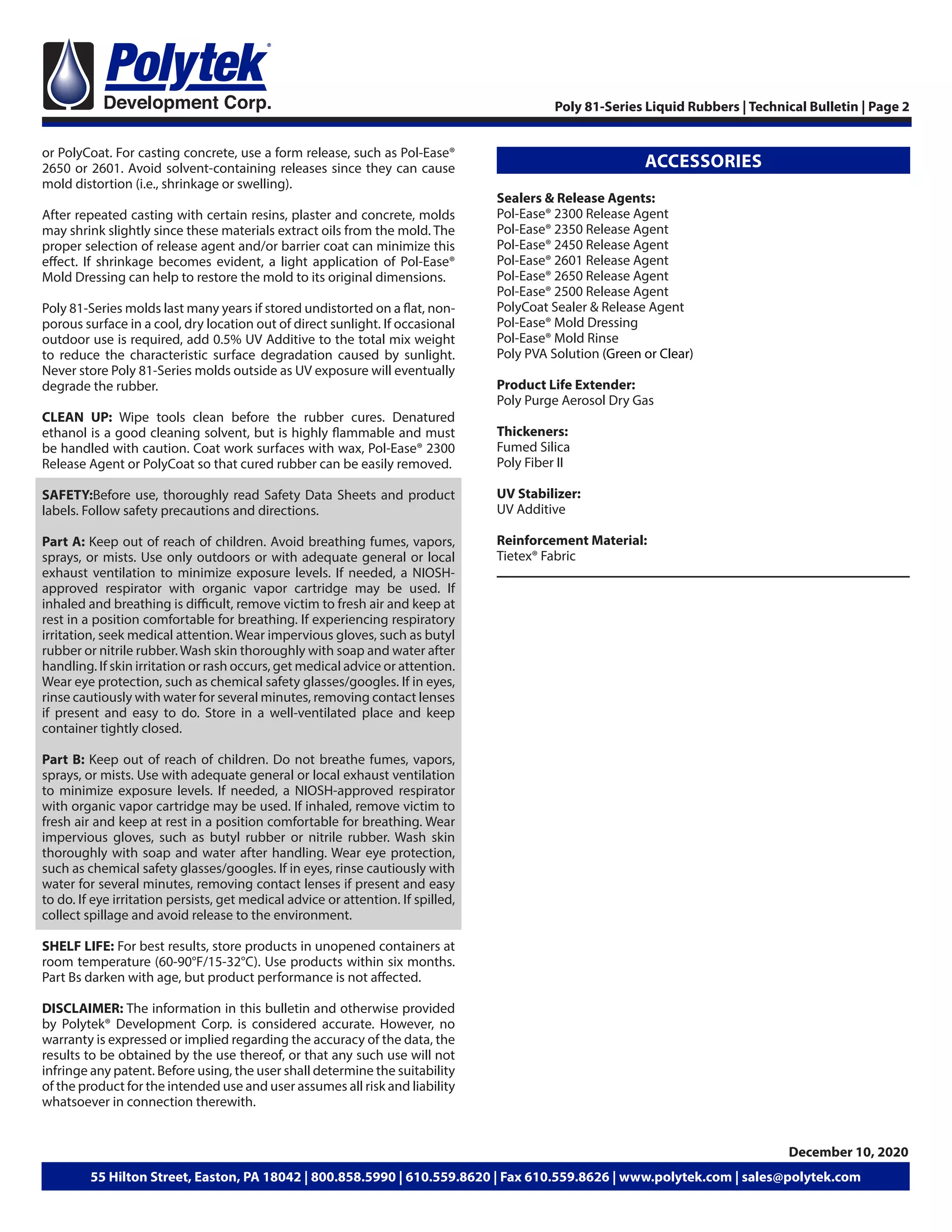 Poly 74-Series Polyurethane Rubbers | PDF | Candle and Soap Making ...