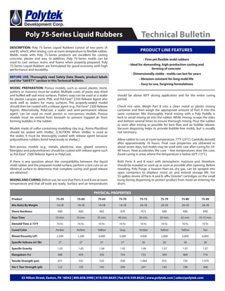 Poly 74-Series Polyurethane Rubbers | PDF | Candle and Soap Making ...