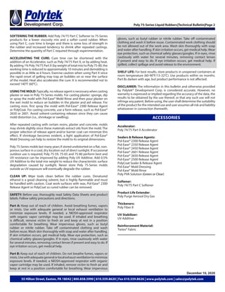 Poly 74-Series Polyurethane Rubbers | PDF | Candle and Soap Making ...