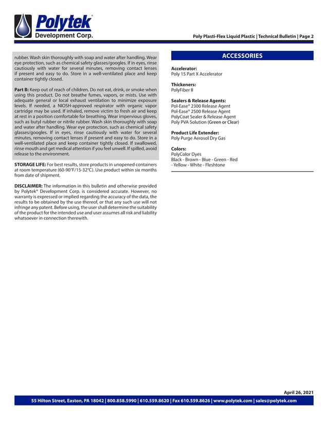 Poly Plasti-Flex Liquid Plastic | PDF