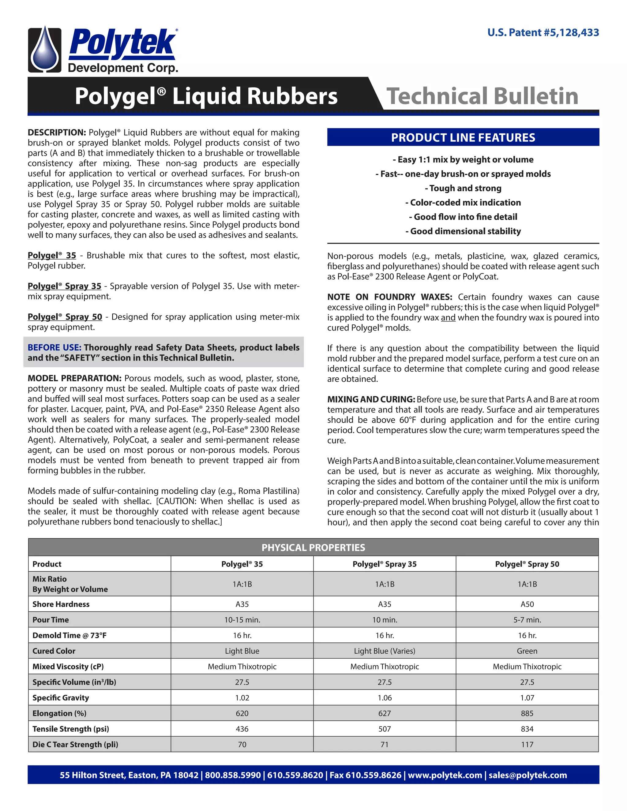 Polygel® Liquid Rubbers | PDF