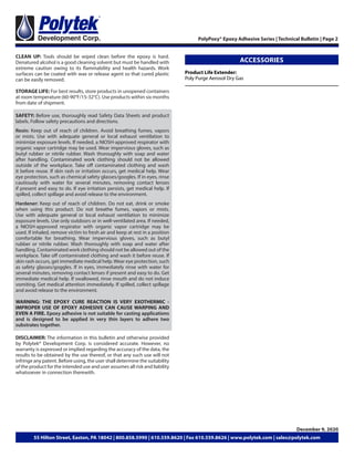 PolyPoxy® Epoxy Adhesive Series | PDF