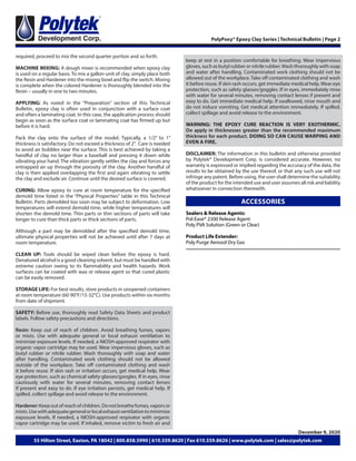 PolyPoxy® Epoxy Clay Series | PDF