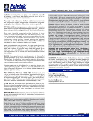 PolyPoxy® Laminating Epoxy Series | PDF