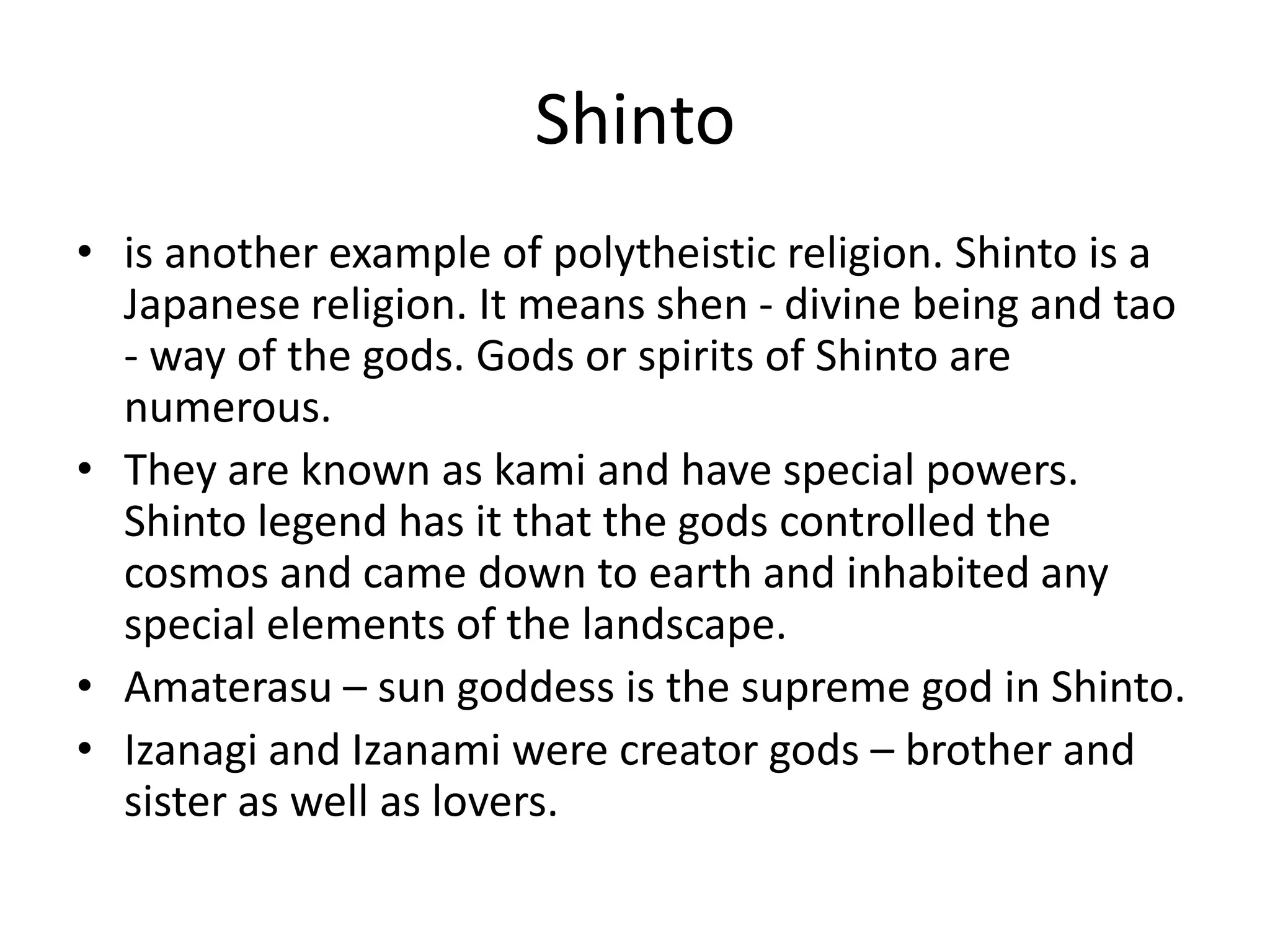 Polytheism and monotheism | PPTX