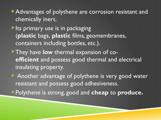 Polythene benefits and harms to us and the Environment | PPTX