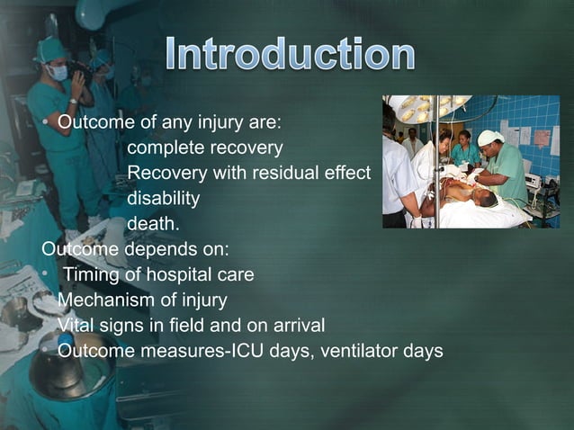 Poly trauma | PPT | First Aid | Injuries