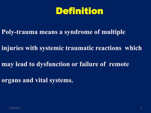 POLYTRAUMA | PPTX | First Aid | Injuries