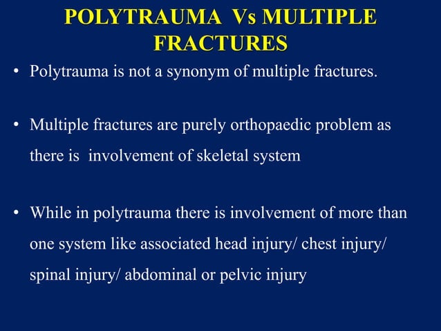 POLYTRAUMA | PPTX | First Aid | Injuries