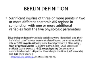 Polytrauma and Damage Control Orthopaedics | PPTX