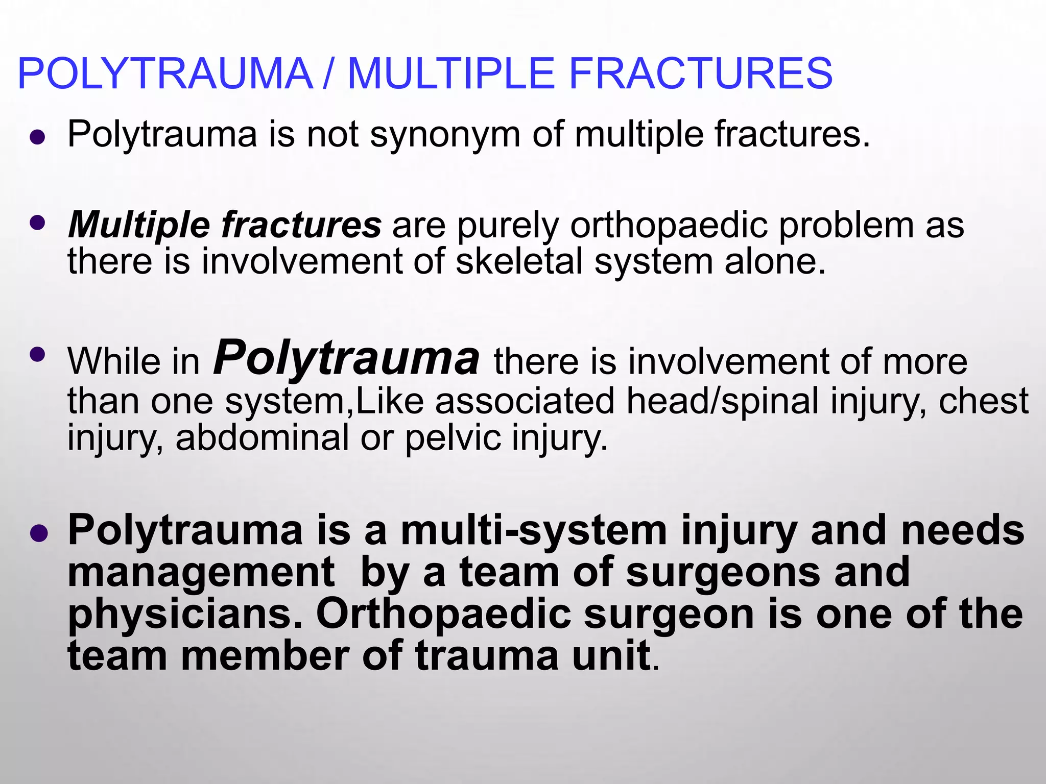 Polytrauma | PPTX