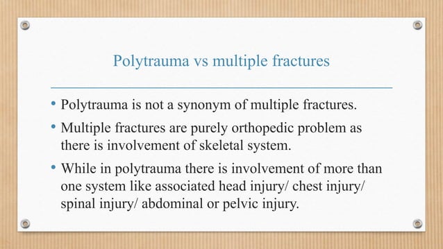 POLY TRAUMA.pptx FOR HEALTH AND MEDICINE | PPTX