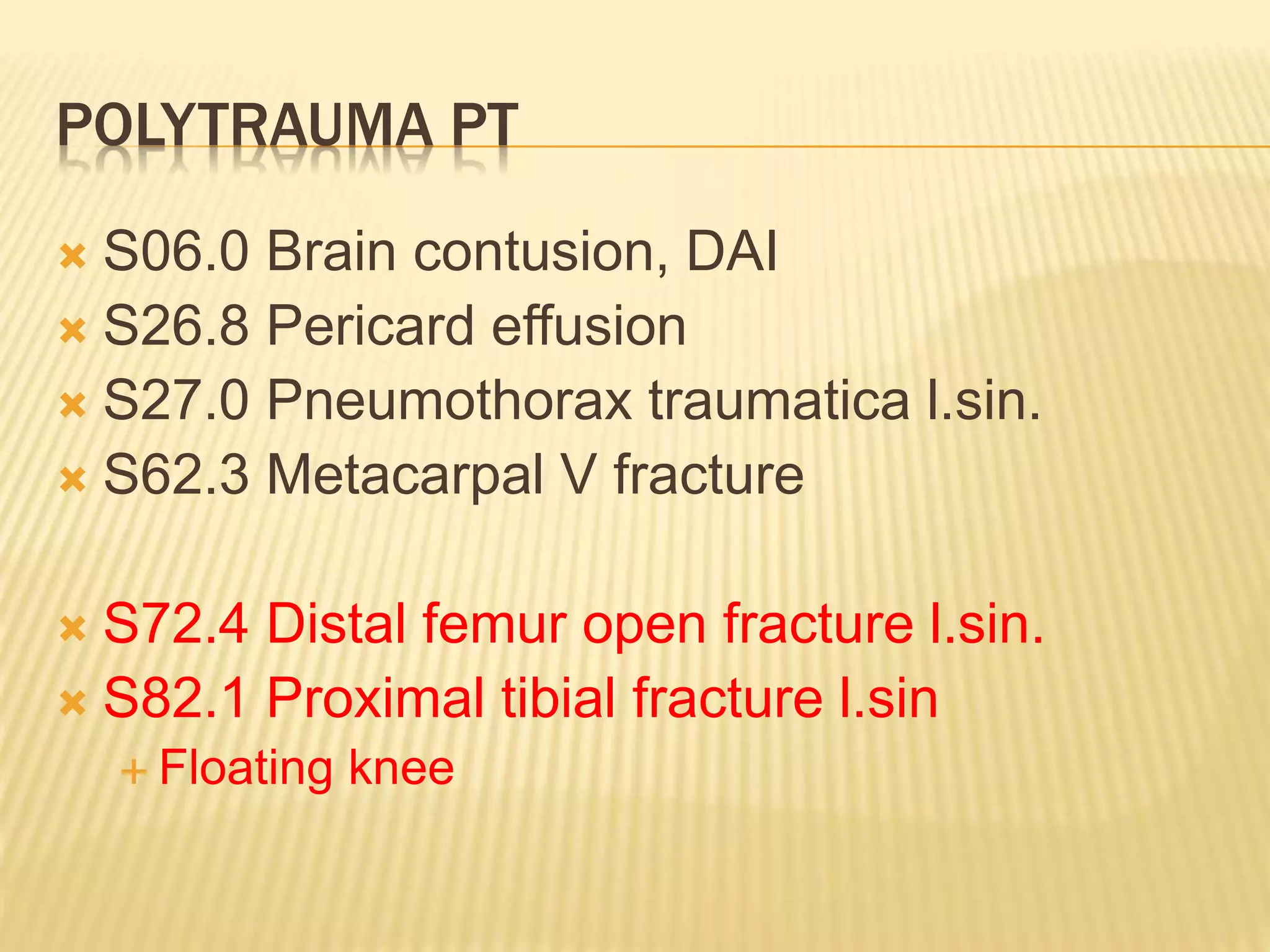 Polytrauma case 02 | PPTX