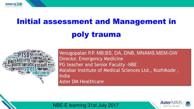 Poly trauma evaluation and management | PDF | First Aid | Injuries