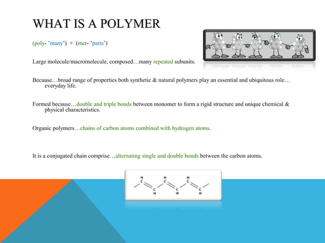 Polytronics seminar report | PPT | Chemistry | Science