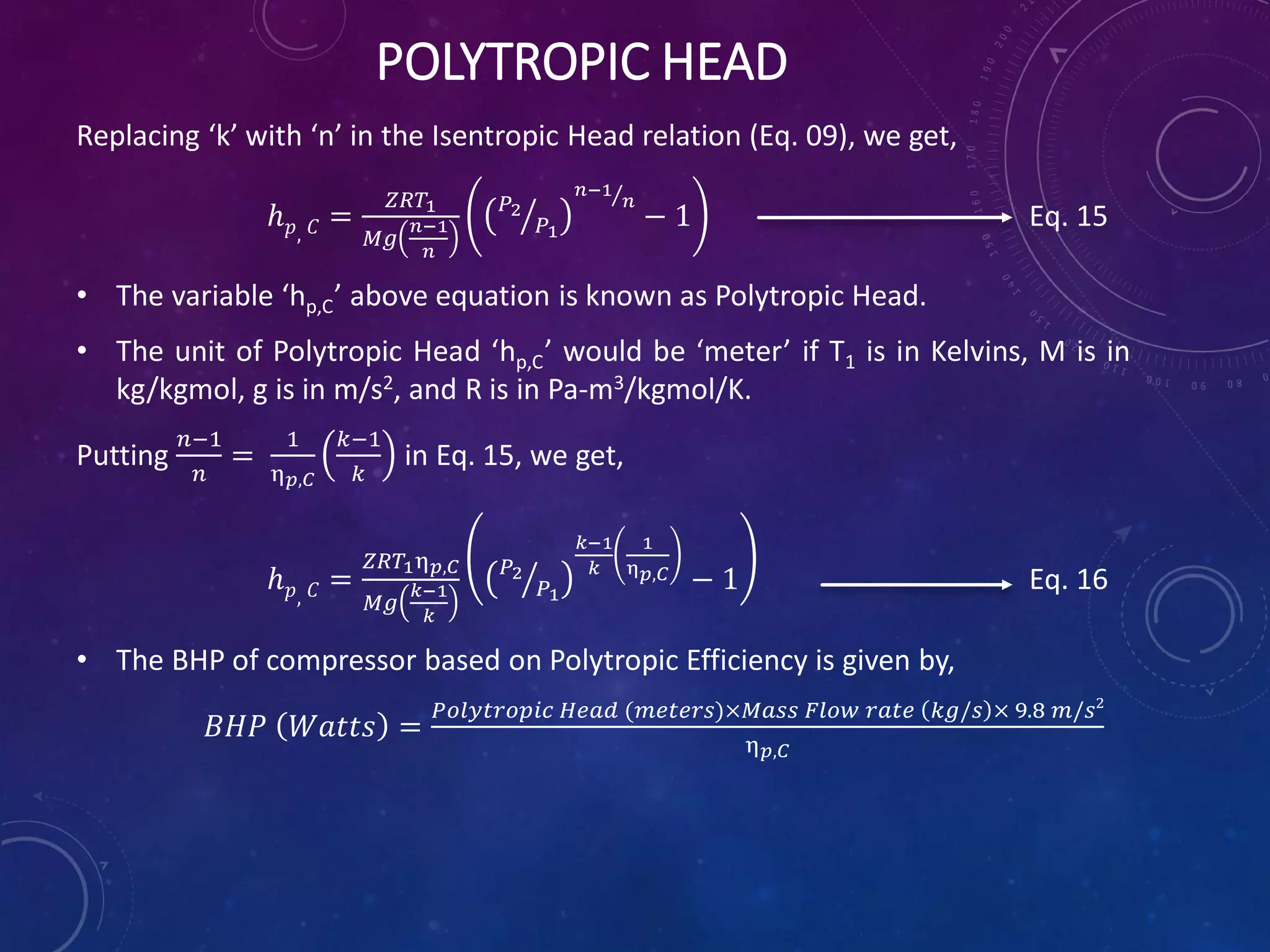Presentation on Calculation of Polytropic and Isentropic Efficiency of ...