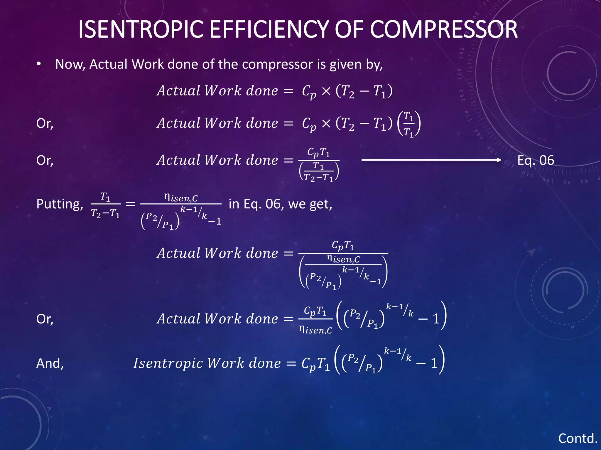 Presentation on Calculation of Polytropic and Isentropic Efficiency of natural gas compressors | PDF