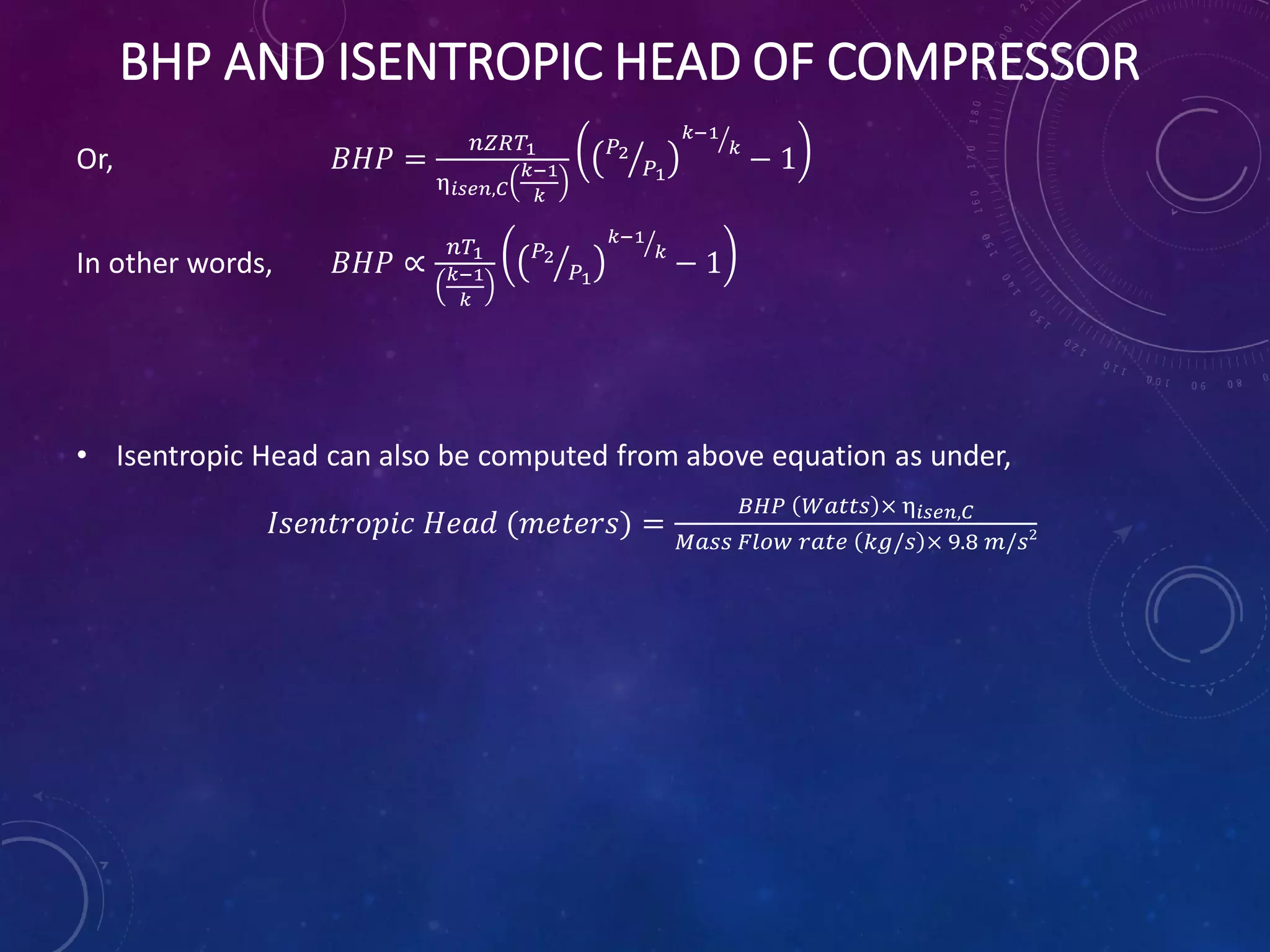 Presentation on Calculation of Polytropic and Isentropic Efficiency of ...