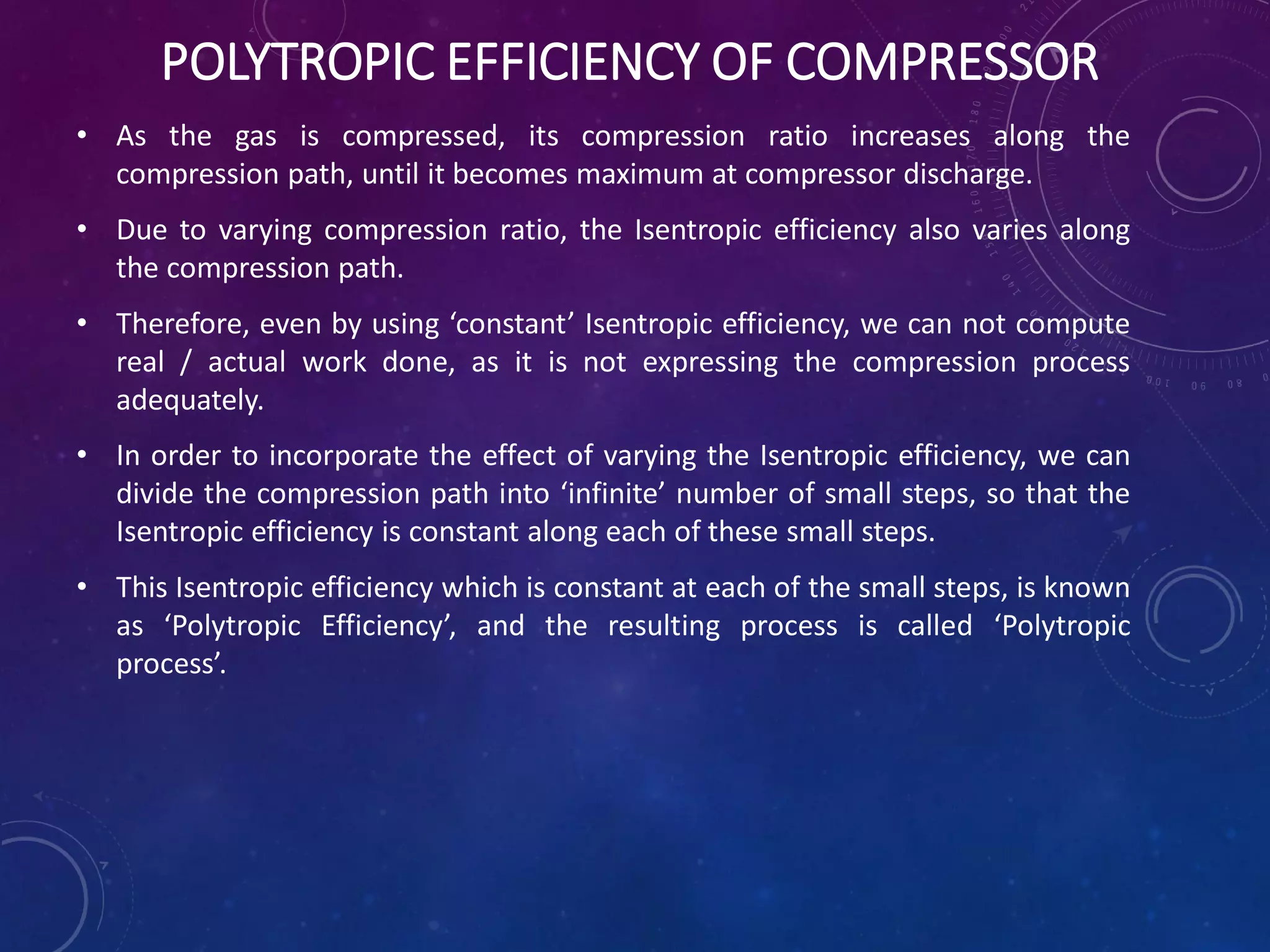 Presentation On Calculation Of Polytropic And Isentropic Efficiency Of