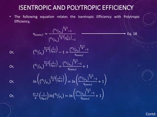 Presentation on Calculation of Polytropic and Isentropic Efficiency of natural gas compressors | PDF
