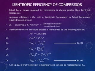 Presentation on Calculation of Polytropic and Isentropic Efficiency of natural gas compressors | PDF