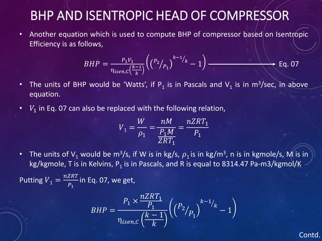 Presentation on Calculation of Polytropic and Isentropic Efficiency of natural gas compressors ...