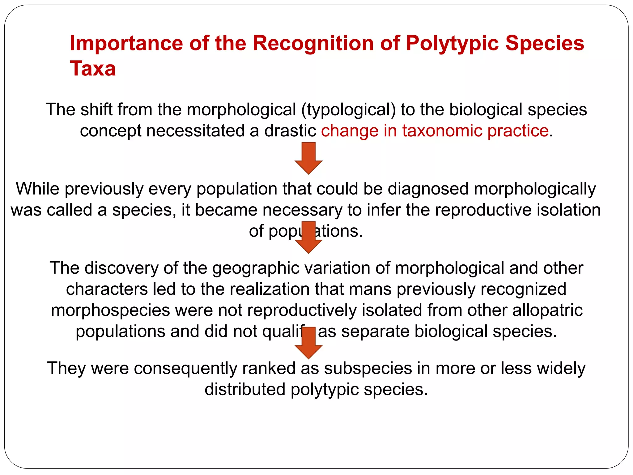 Polytypic species concept | PPTX