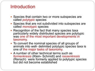 Polytypic species concept | PPTX