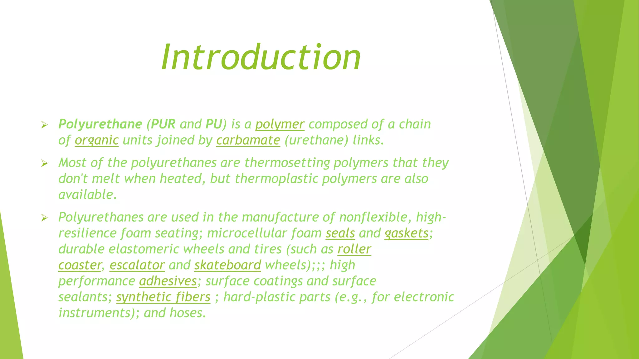 Polyurethane | PPTX