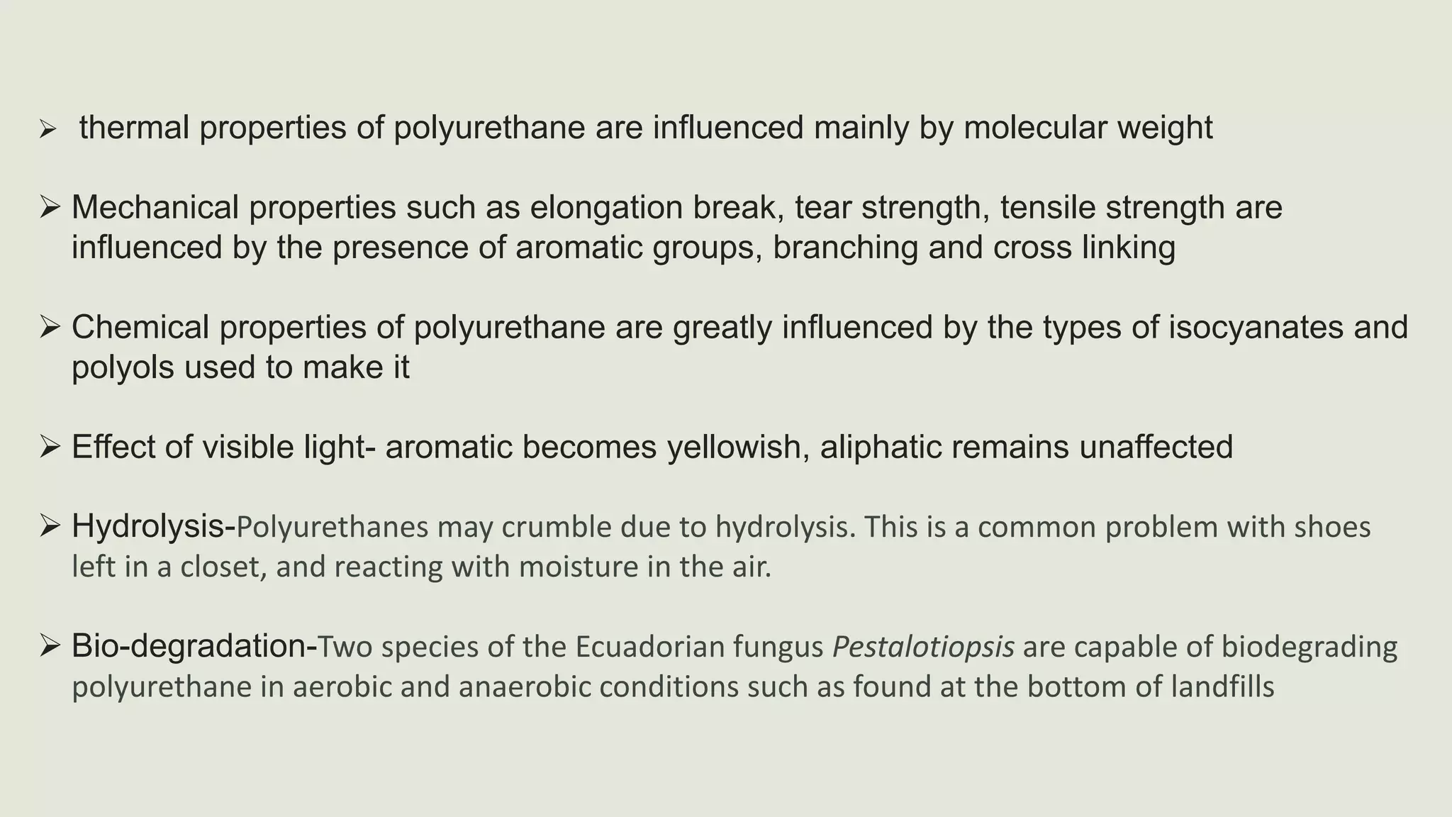 Polyurethane-structure,types,properties,preparation,application | PPTX