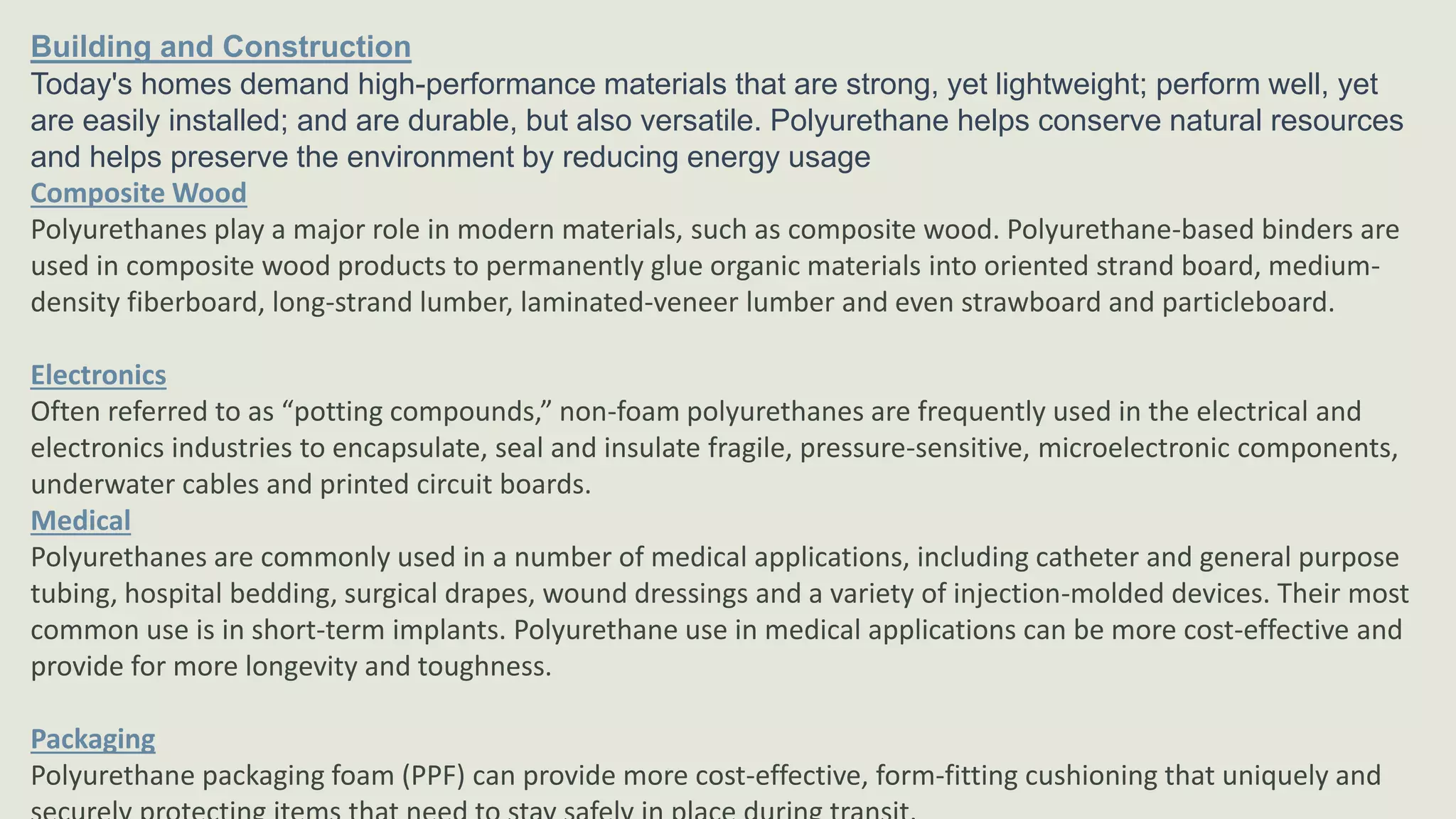 Polyurethane-structure,types,properties,preparation,application | PPTX
