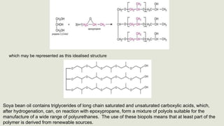 Polyurethane-structure,types,properties,preparation,application | PPTX