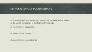 Polyurethane-structure,types,properties,preparation,application | PPTX