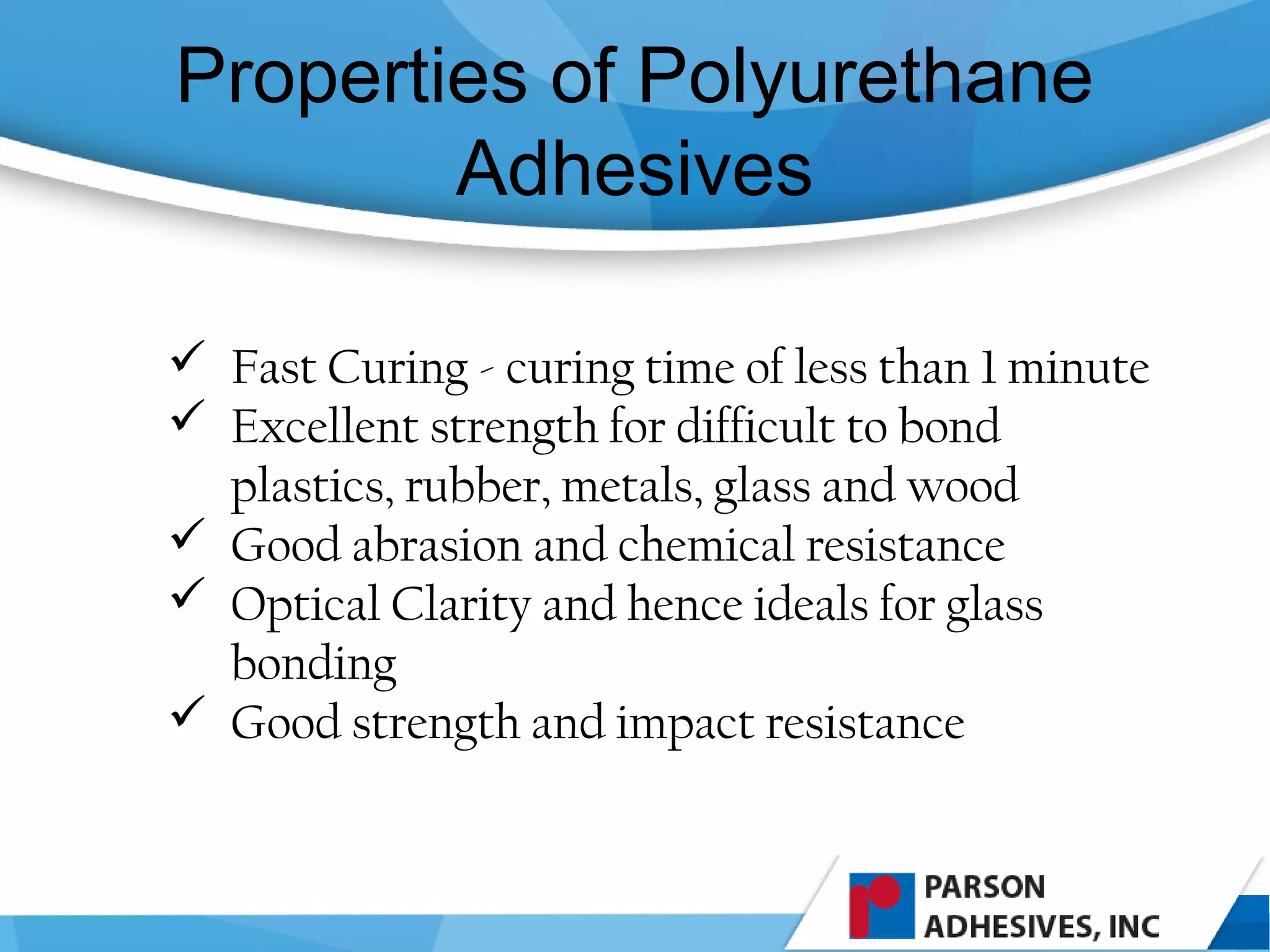 Polyurethane adhesives | PPT