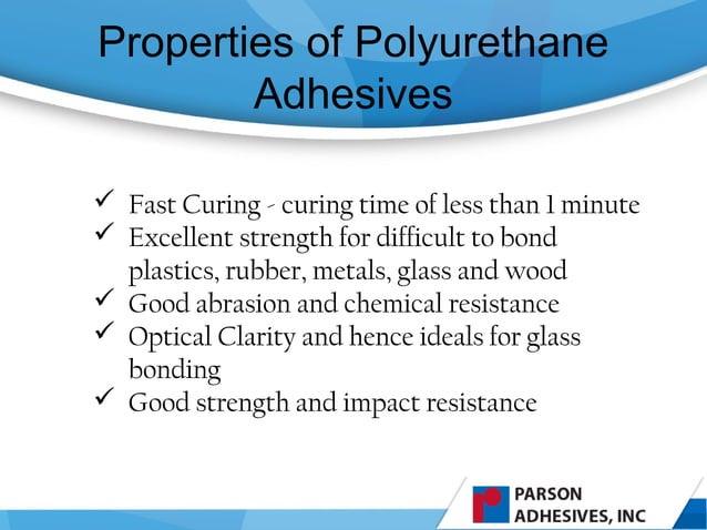 Polyurethane adhesives | PPT