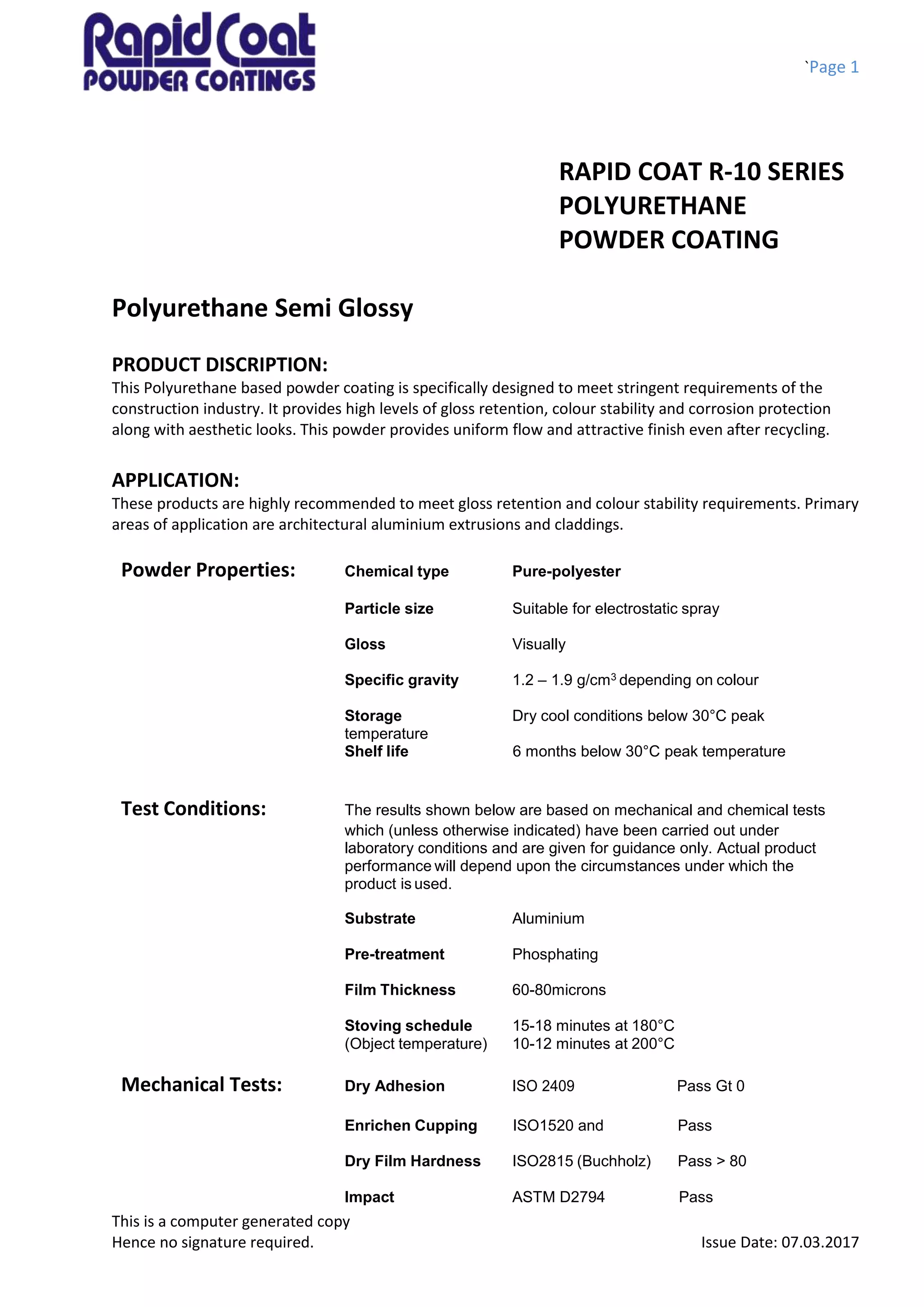 Polyurethane Powder Coatings | PDF