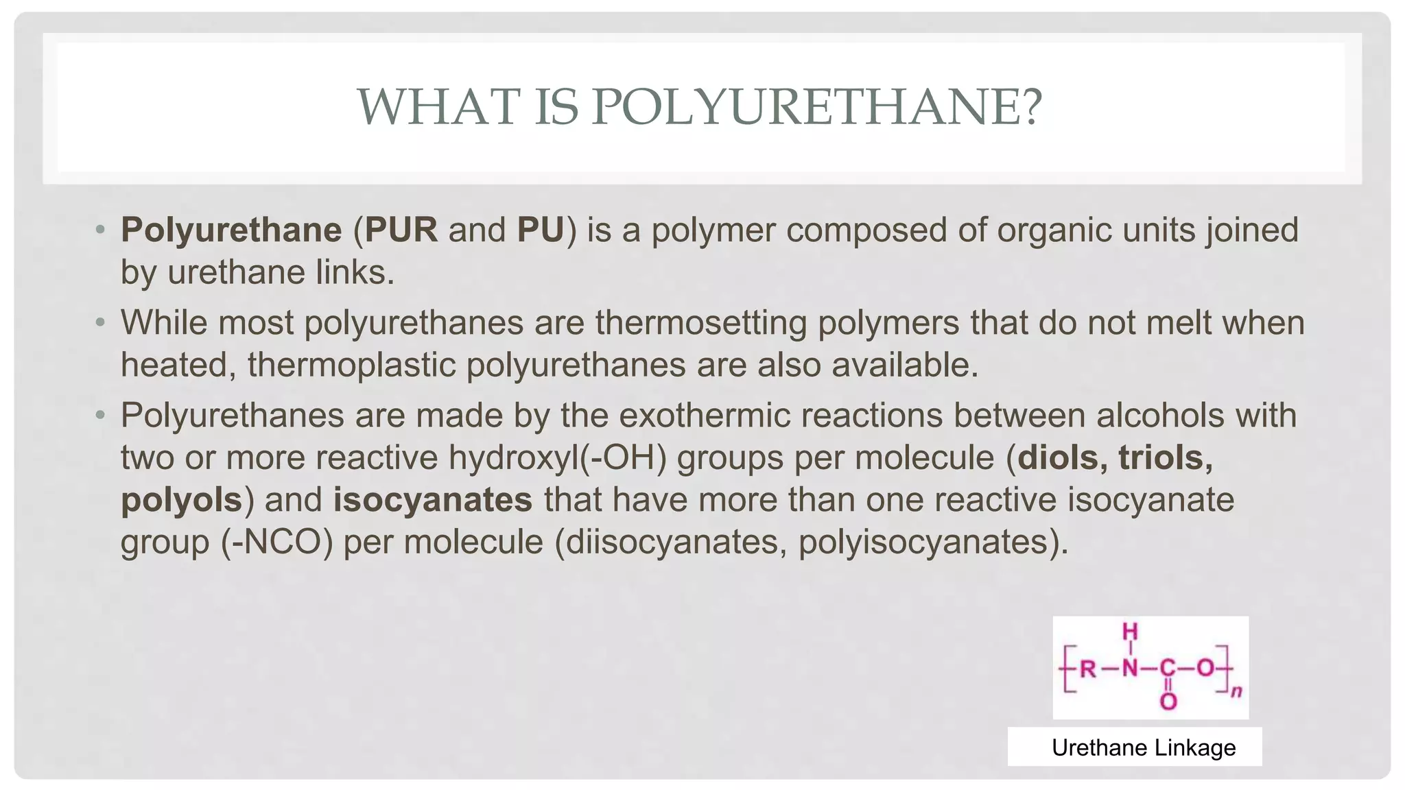 Polyurethane coatings | PPTX
