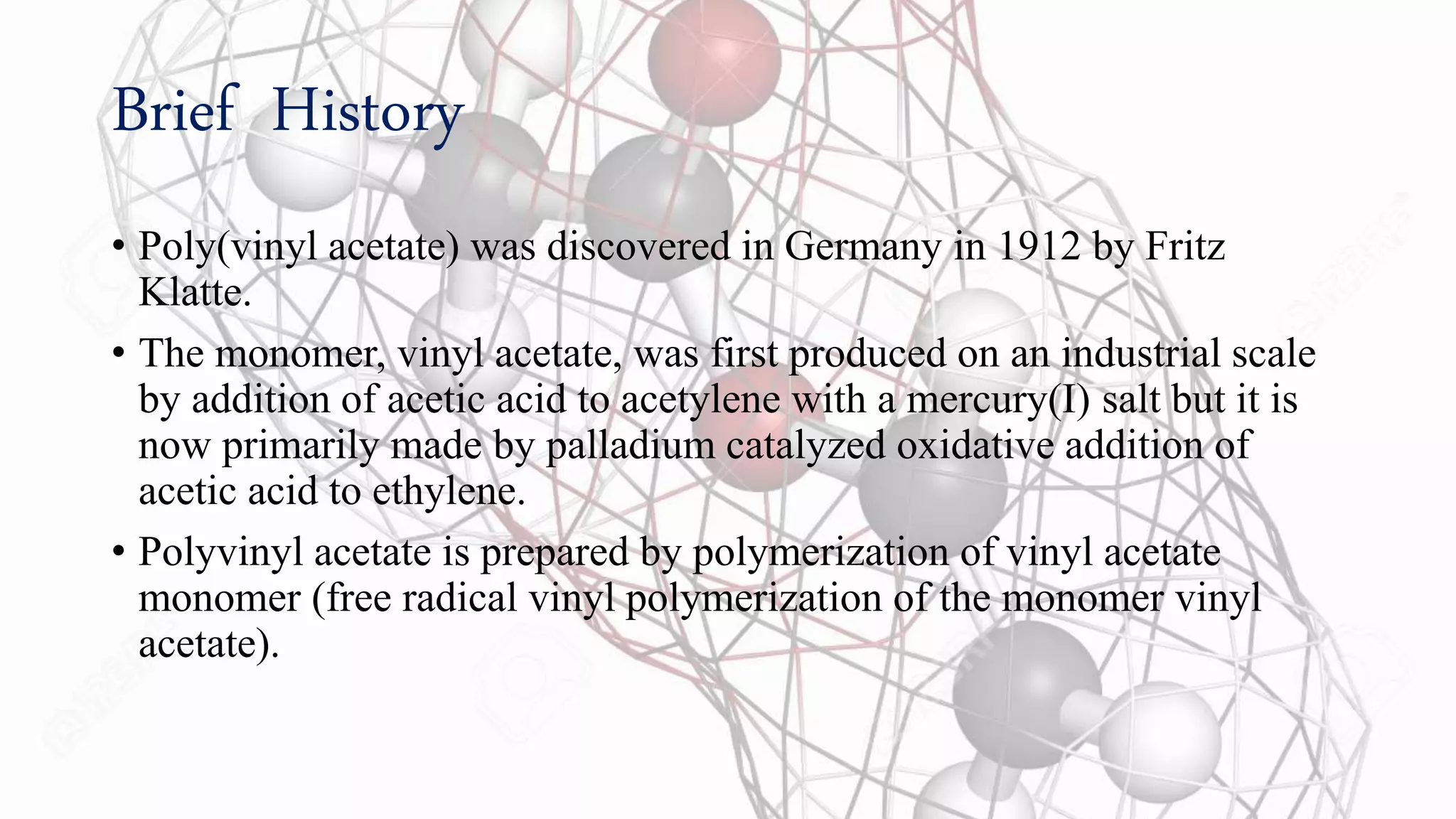 Polyvinylacetate | PPTX
