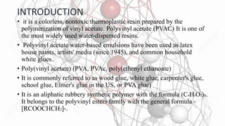 Polyvinylacetate | PPTX