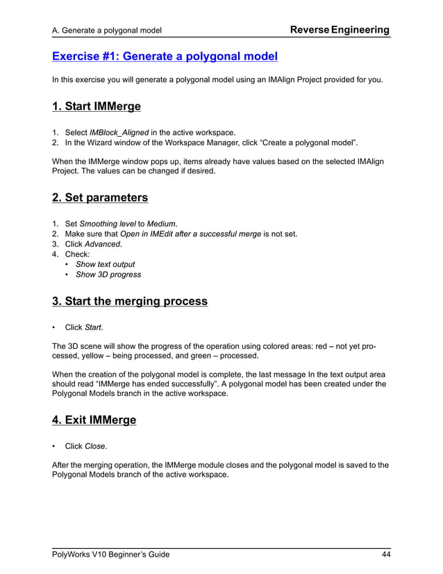 Polyworks beginners guide | PDF