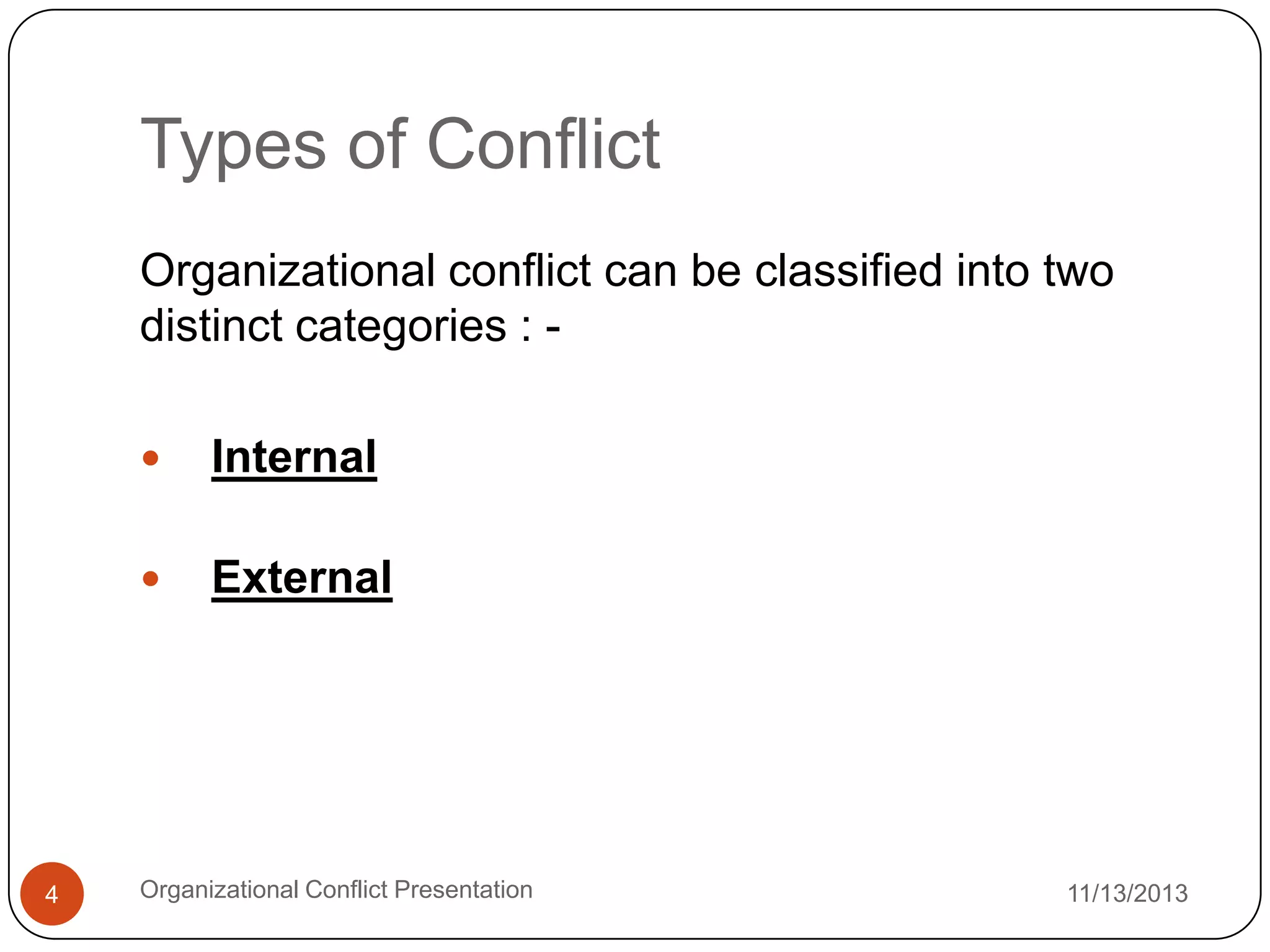 Organizational Conflict | PPTX