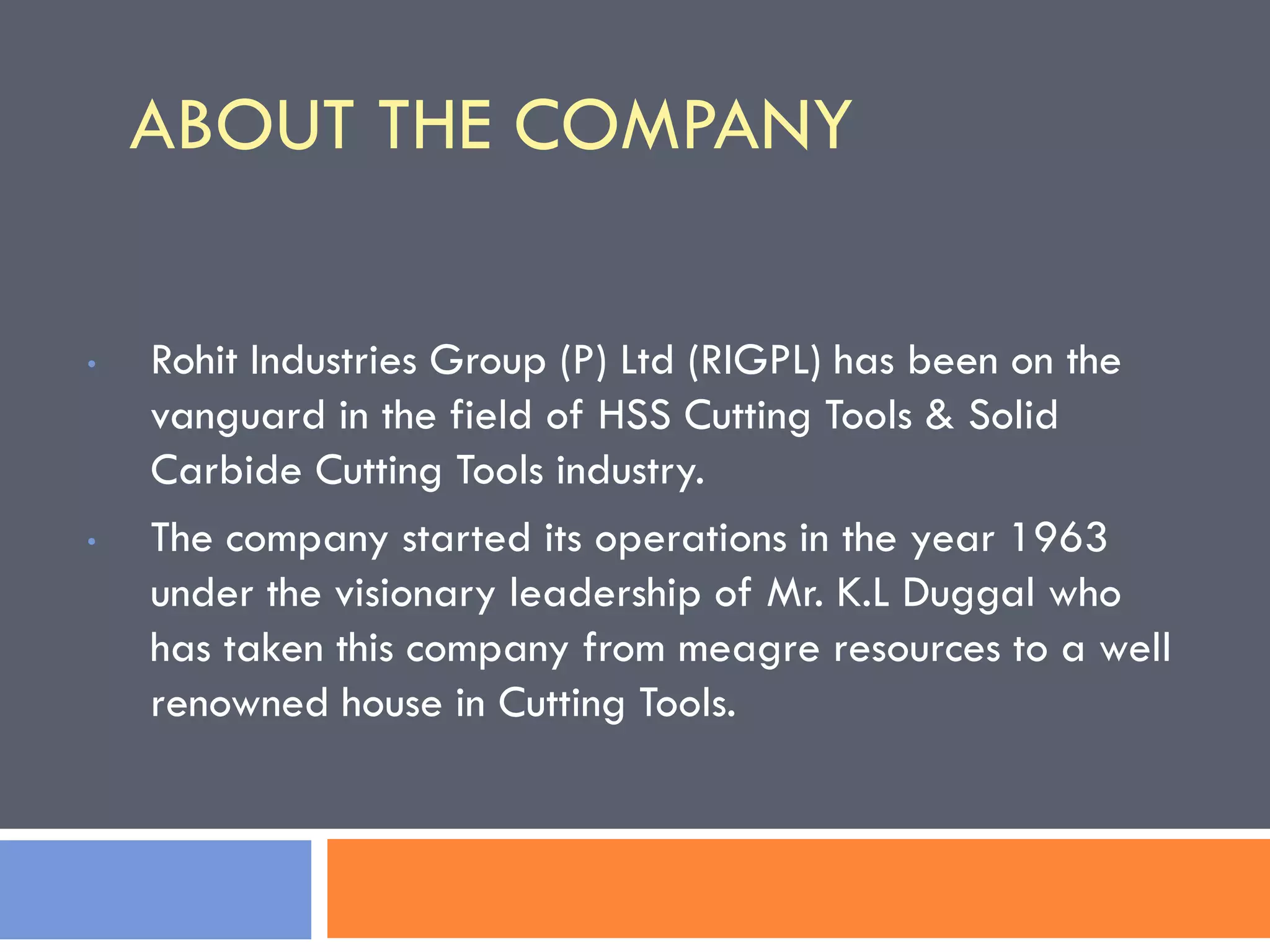 Manufacturing process of a random company | PPTX