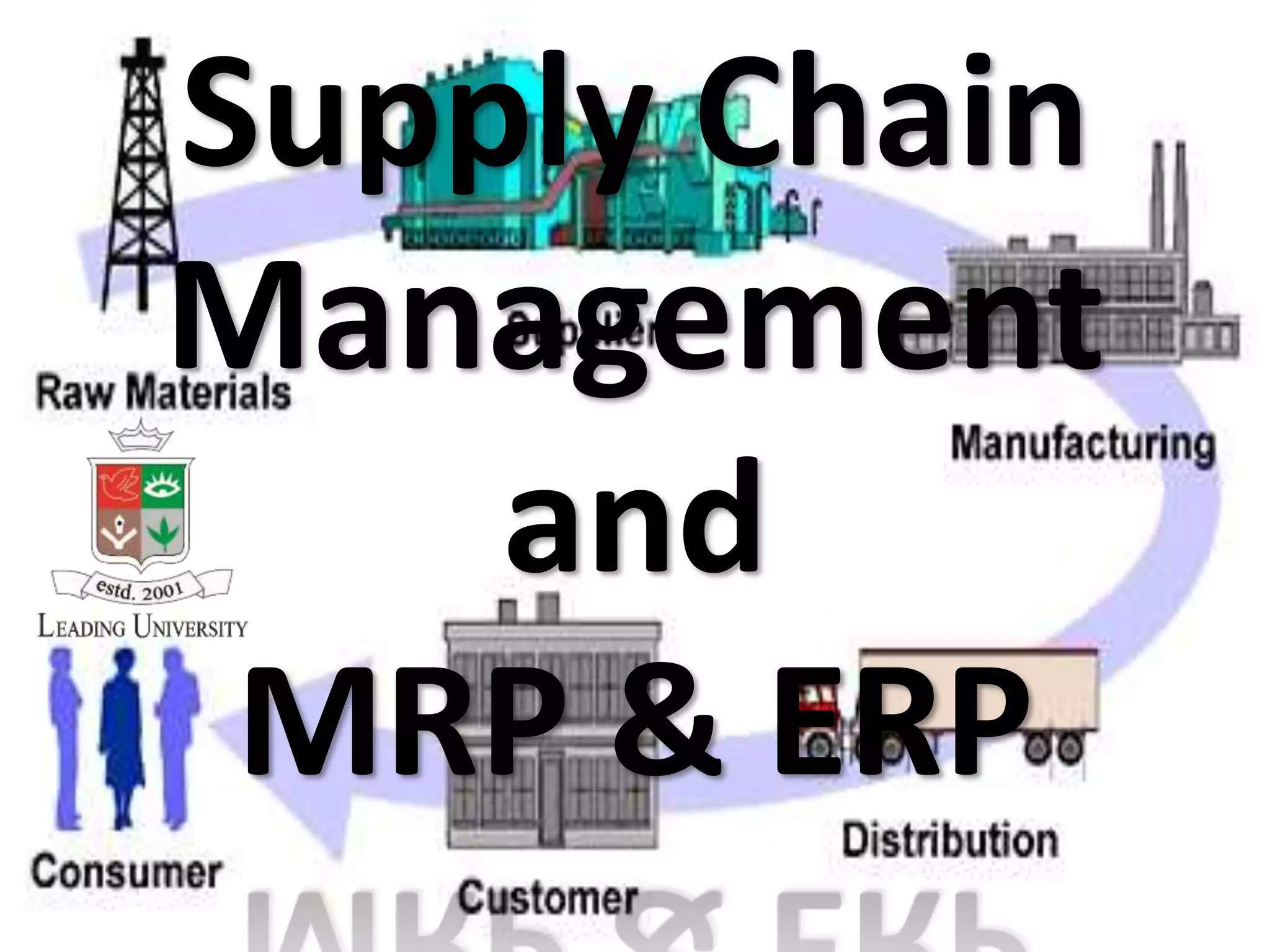 Supply Chain Management and MRP & ERP | PPTX