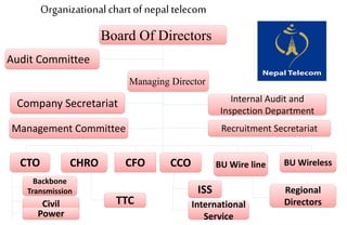 Organizational Chart of Nepal Telecom and NCell Company of Nepal | PPSX