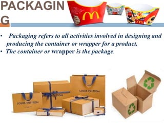 packaging labeling and pricing strategies | PPTX