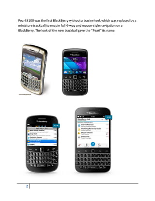 Re-Launch of Blackberry report | DOCX