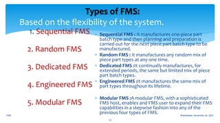 FLEXIBLE MANUFACTURING SYSTEM | PPT