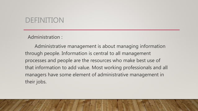 Administration vs Management and Managerial Skills | PPT