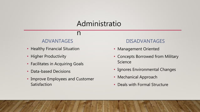 Administration vs Management and Managerial Skills | PPT